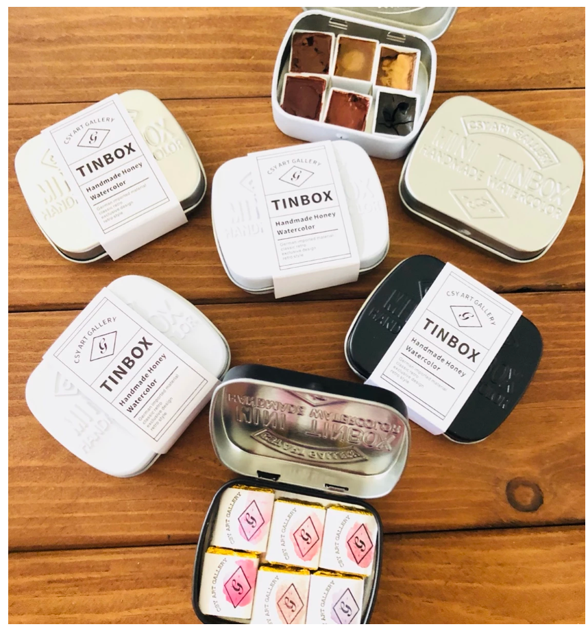 Tinbox Handmade Honey Watercolor